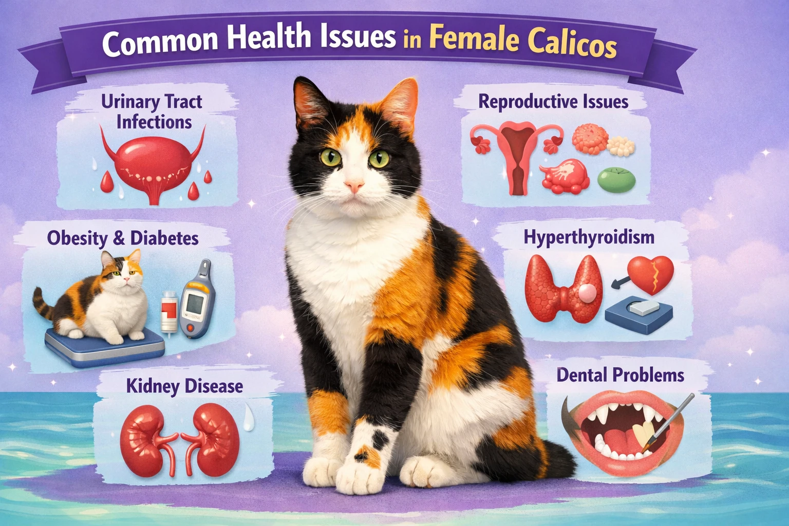 Calico Cat Health Issues: Problems, Disorders & Medical Care