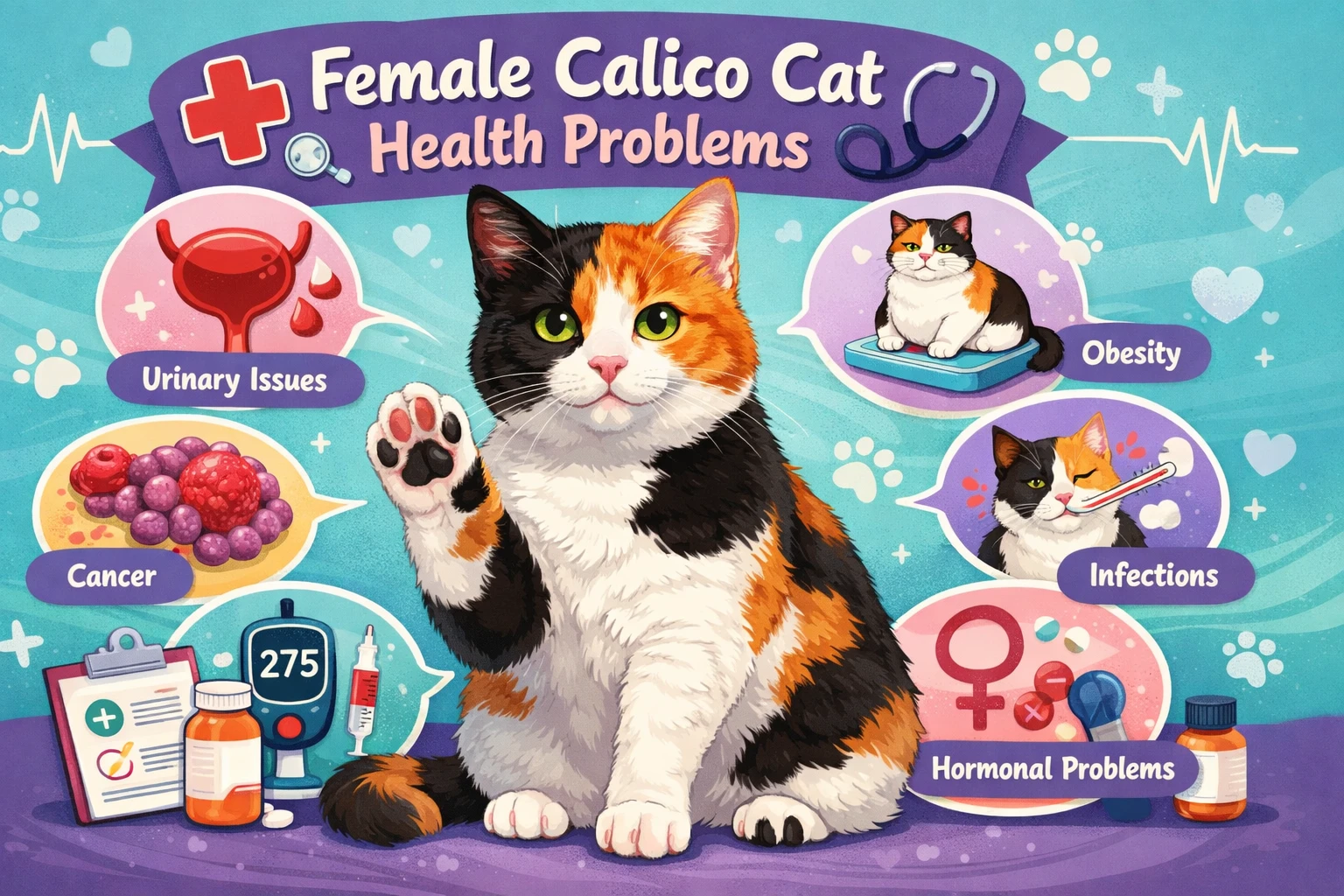 Calico Cat Health Issues: Problems, Disorders & Medical Care